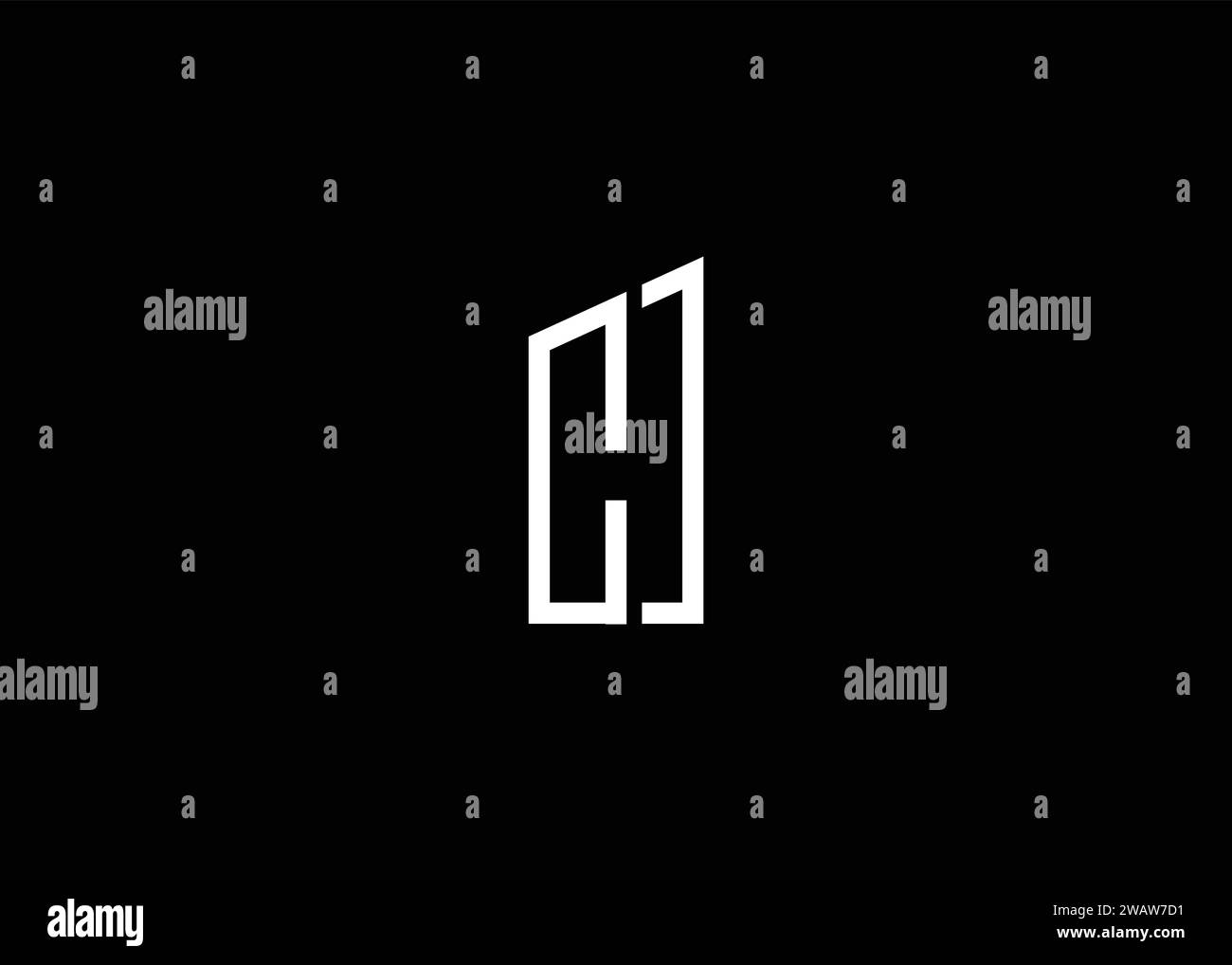 Minimal letter H C building vector logo design template Stock Vector ...