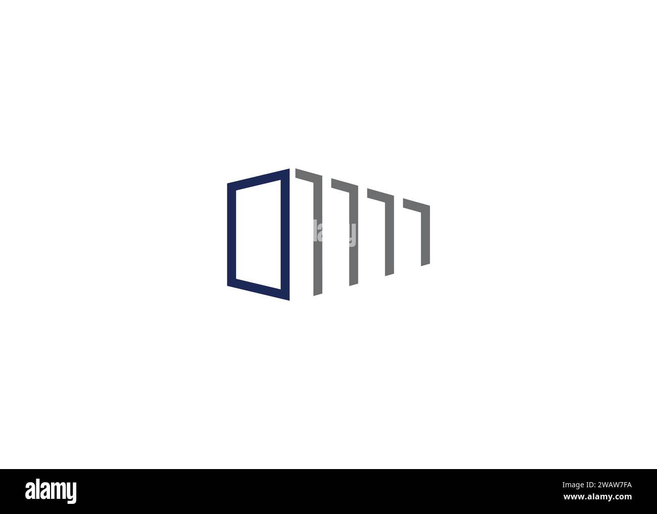 Shipping container vector logo design template Stock Vector Image & Art ...