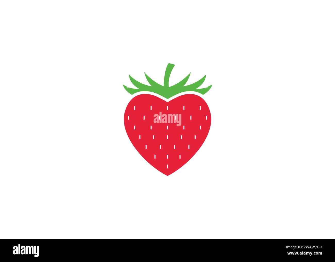 Strawberry love vector logo design Stock Vector Image & Art - Alamy