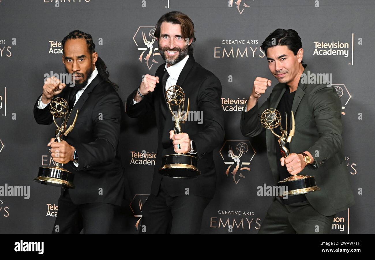 Lateef Crowder, from left, Paul Darnell, and Ryan Ryusaki with their ...