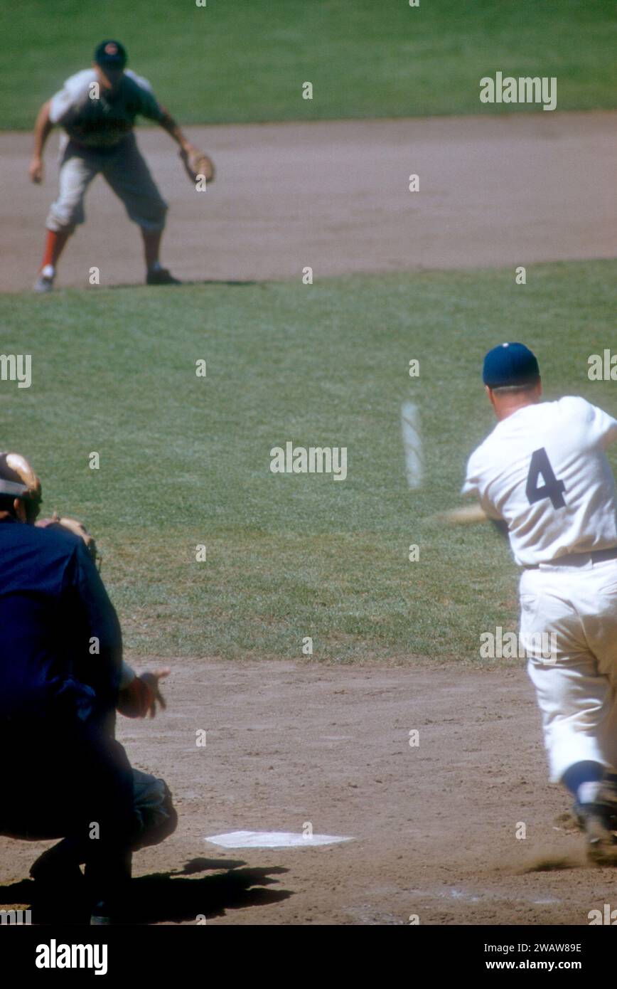 BROOKLYN, NY - JUNE, 1954: Duke Snider #4 of the Brooklyn Dodgers ...