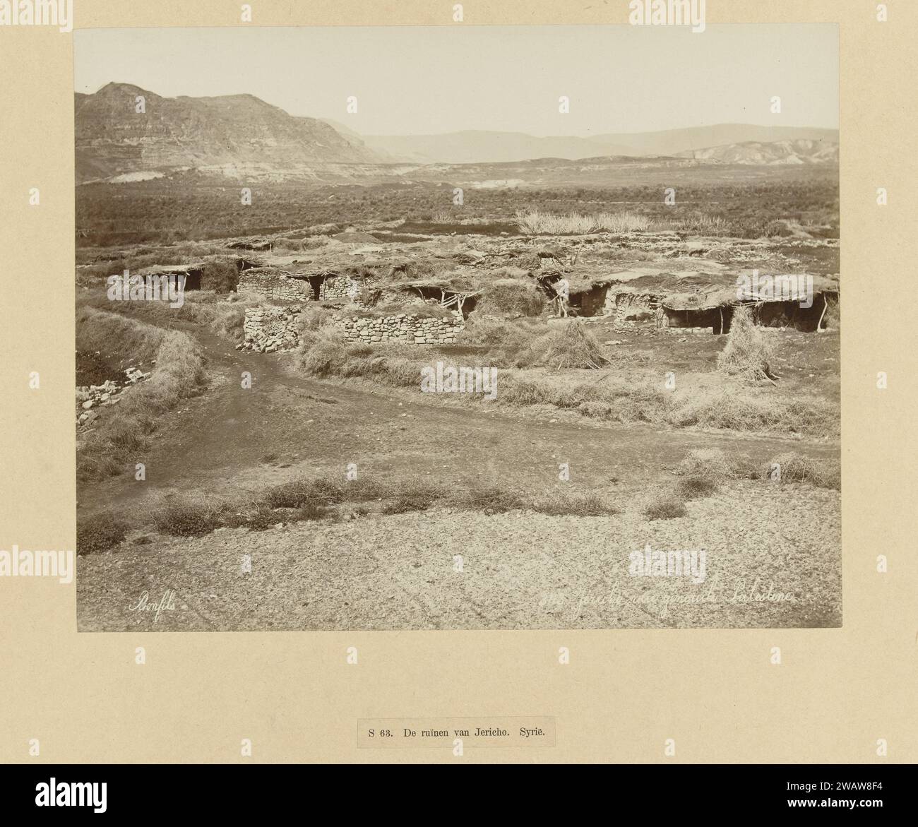 View of the ruins of Jericho, c. 1867 - c. 1877 photograph Part of a ...