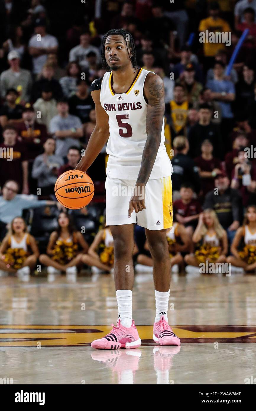 GLENDALE, AZ - JANUARY 06: Arizona State Sun Devils guard Jamiya Neal ...