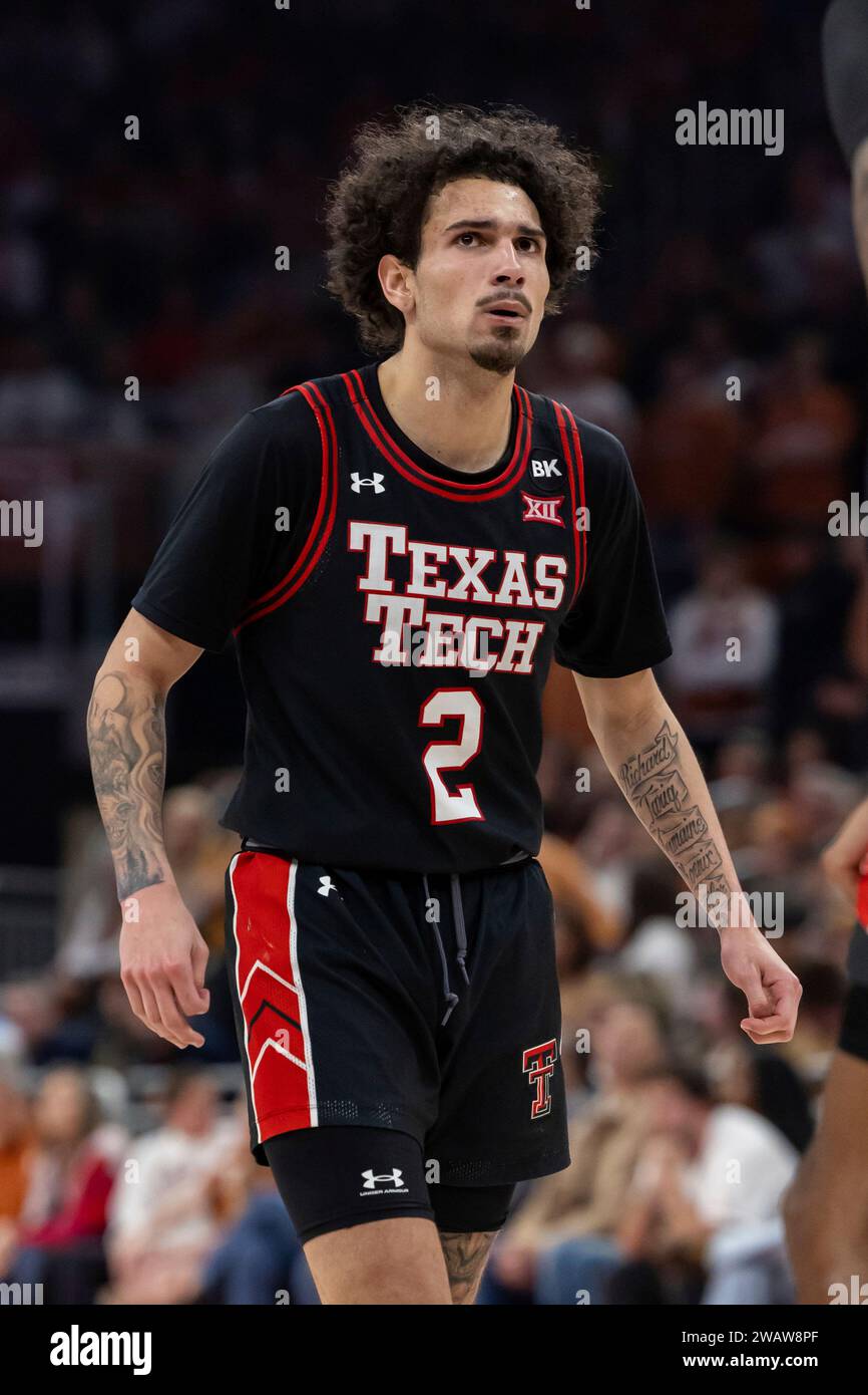 AUSTIN, TX - JANUARY 06: Texas Tech Red Raiders guard Pop Isaacs (2 ...