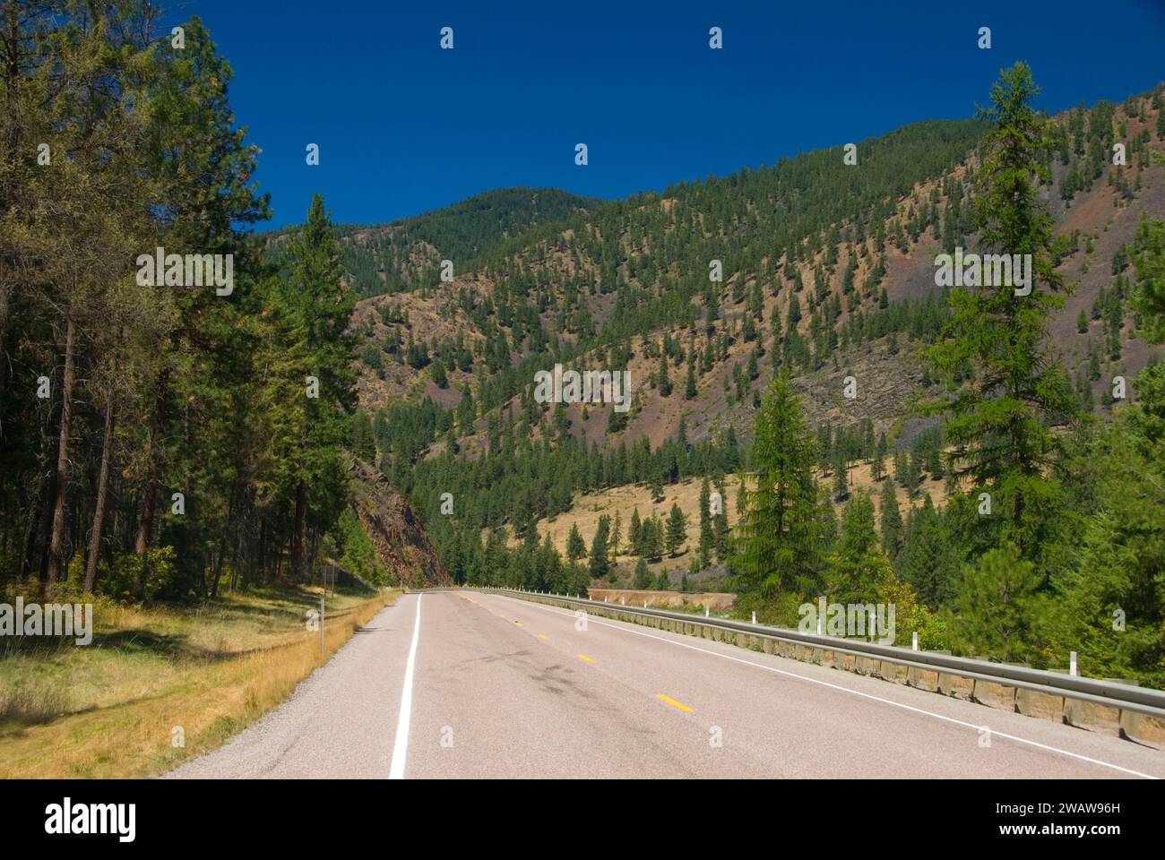 St Regis-Paradise Scenic Byway, Lolo National Forest, Montana Stock ...
