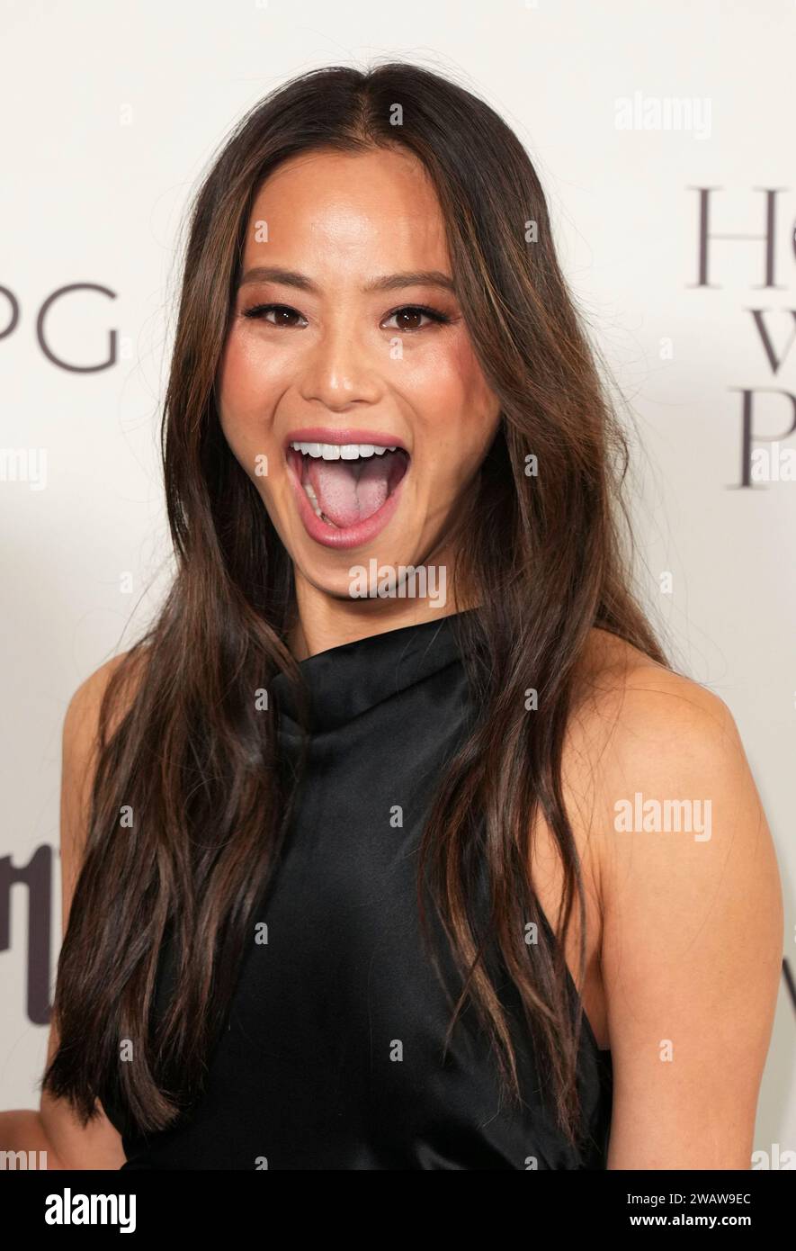 Jamie Chung arrives at the Art of Elysium Heaven Gala on Saturday, Jan. 6, 2024, at The Wiltern ...