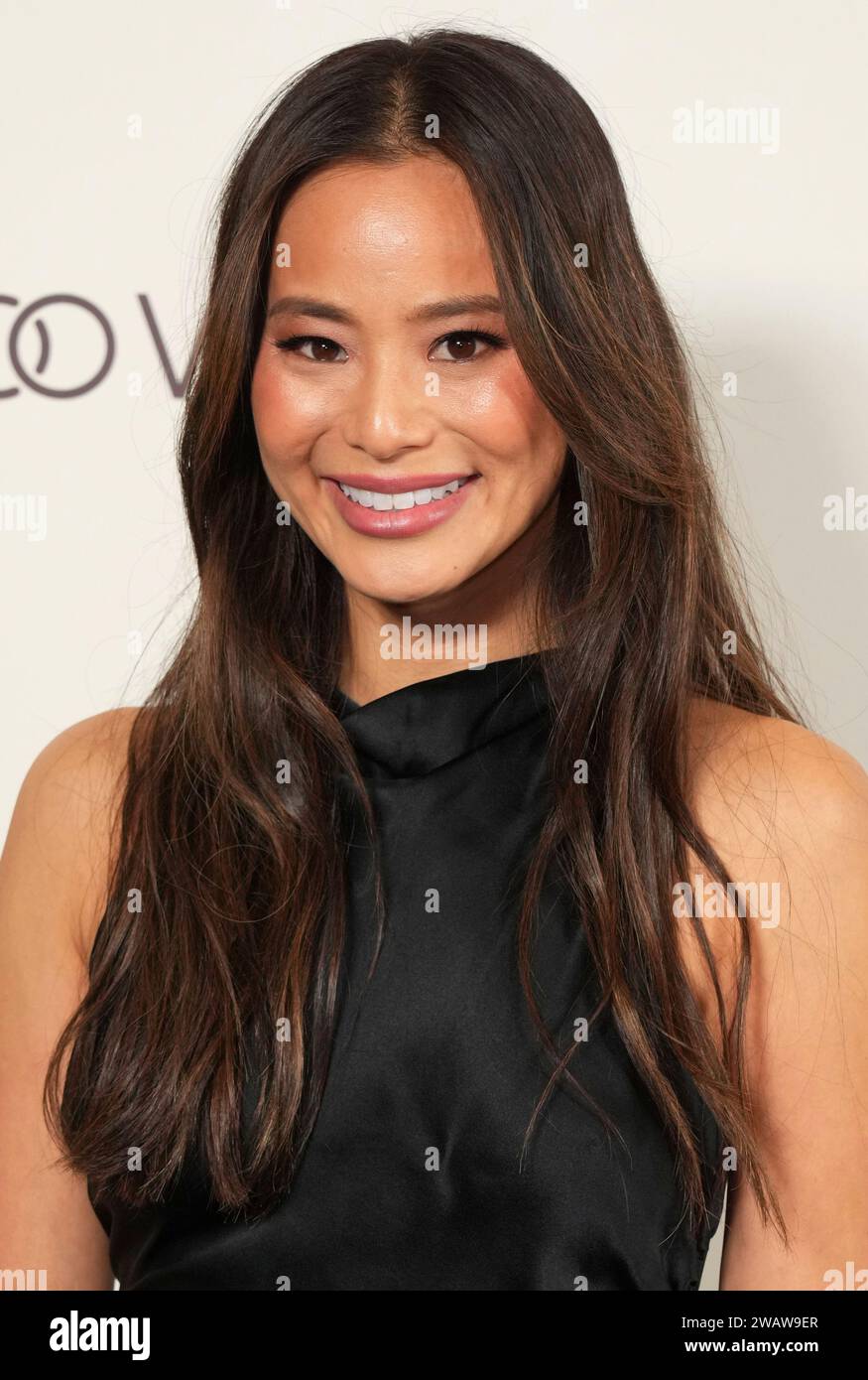 Jamie Chung arrives at the Art of Elysium Heaven Gala on Saturday, Jan. 6, 2024, at The Wiltern ...