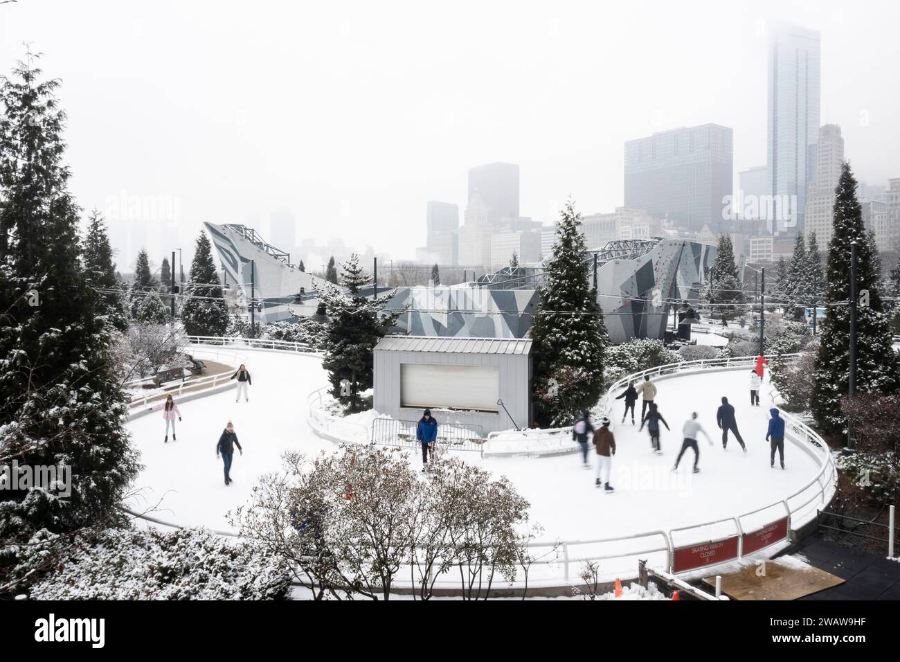 Maggie daley park the ribbon hi-res stock photography and images - Alamy