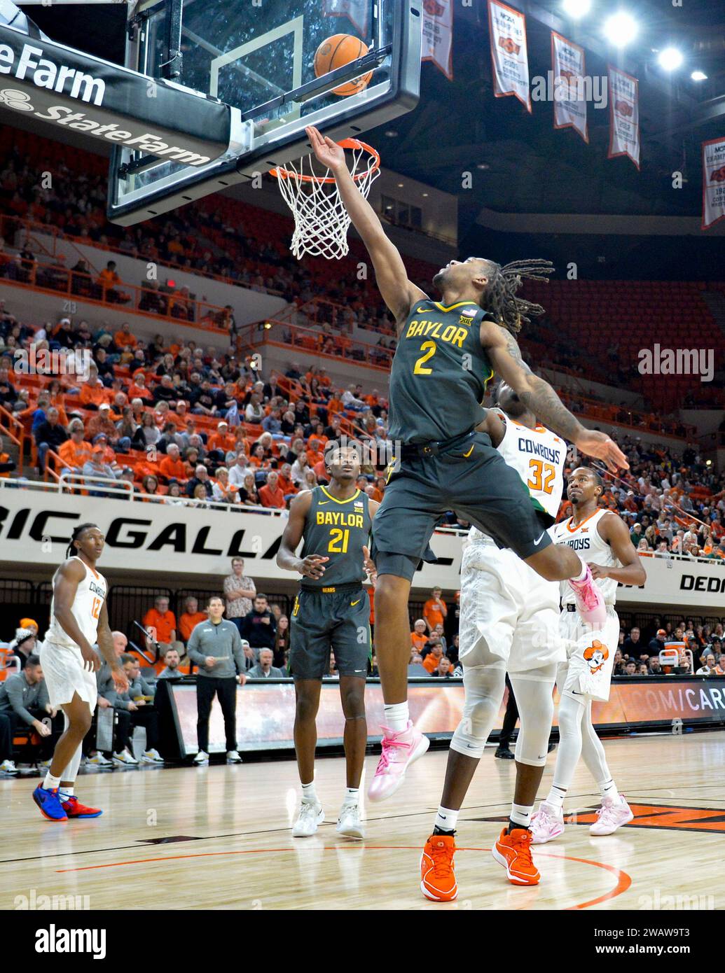 Stillwater, Oklahoma, USA. 6th Jan, 2024. Baylor Bears guard JAYDEN ...