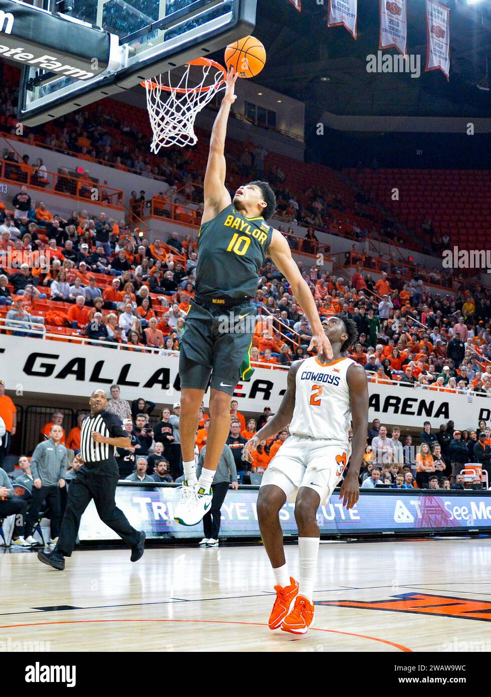Stillwater, Oklahoma, USA. 6th Jan, 2024. Baylor Bears guard RAYJ ...