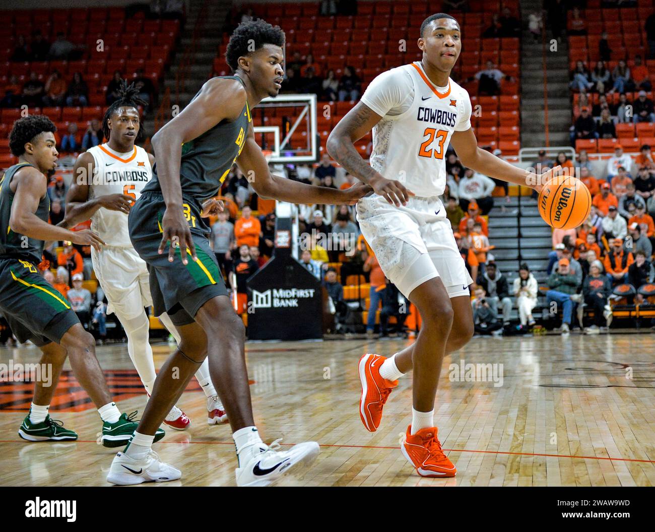 Stillwater, Oklahoma, USA. 6th Jan, 2024. Oklahoma State Cowboys center ...