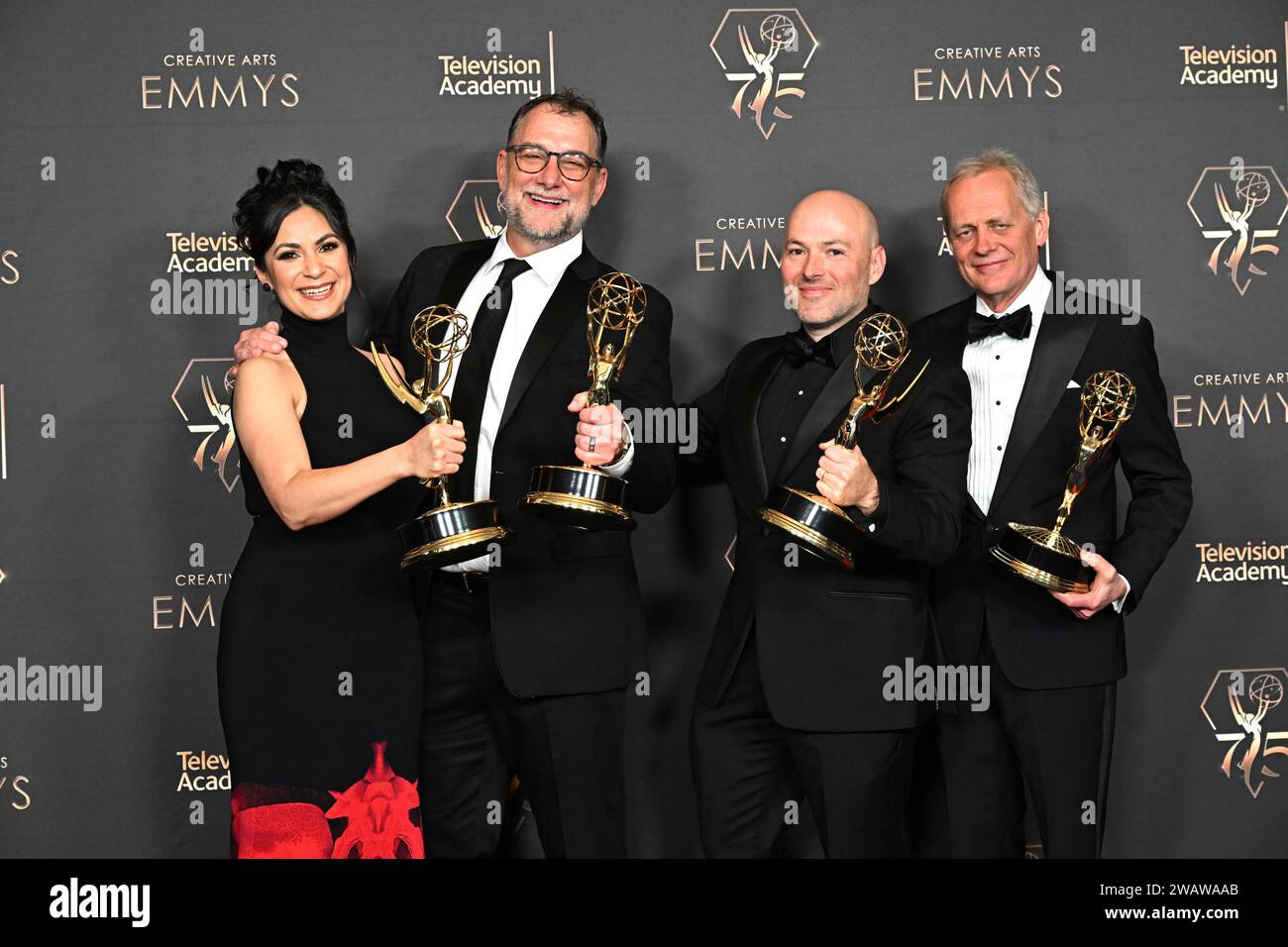 Lindsey Alvarez, from left, Mathew Waters, Chris Welcker, and Mike ...