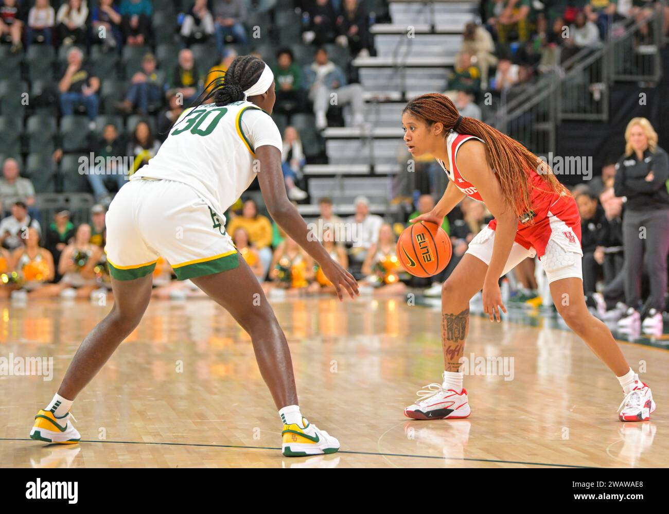 Waco, Texas, USA. 6th Jan, 2024. Houston Cougars guard N'Yah Boyd (5 ...