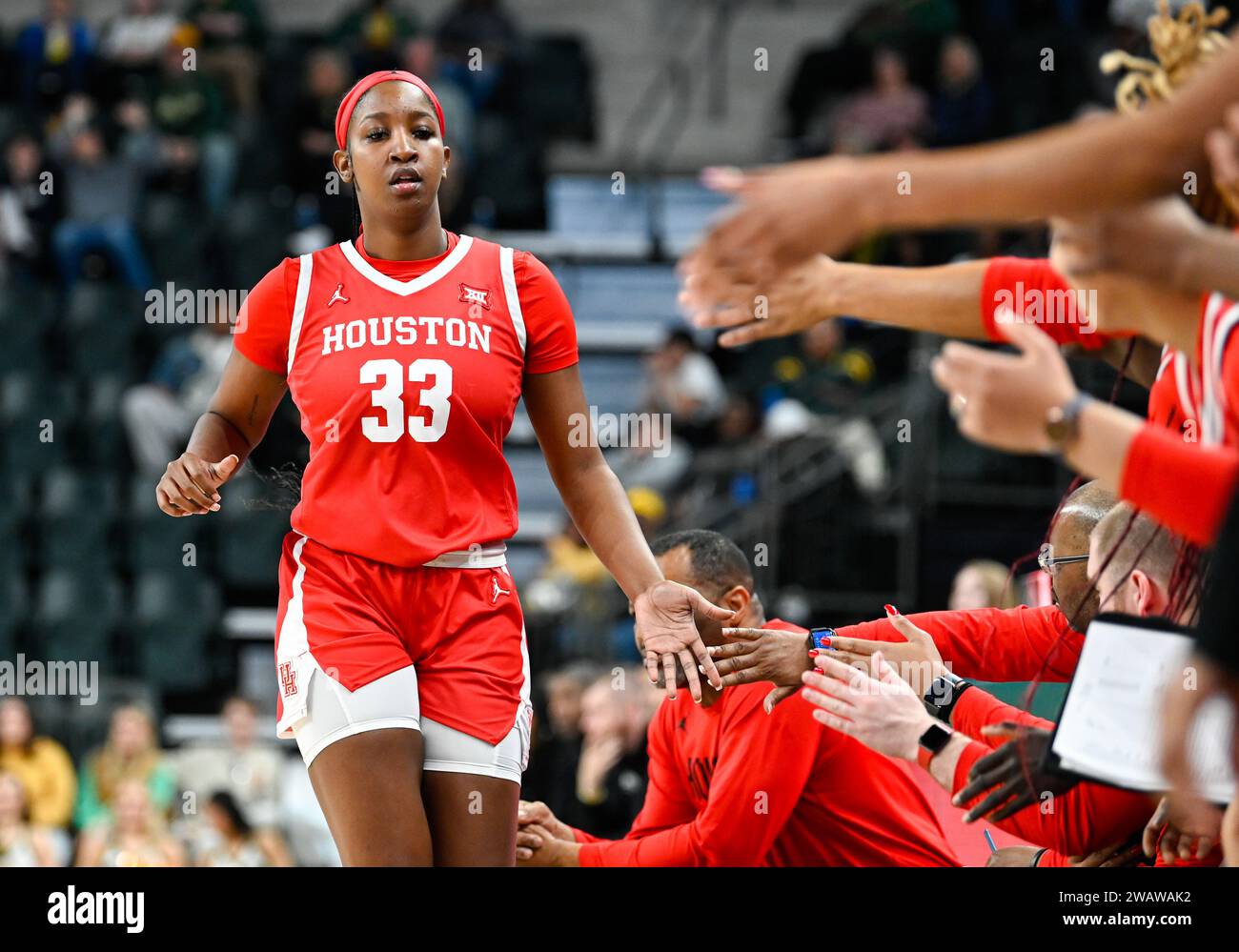 Waco, Texas, USA. 6th Jan, 2024. Houston Cougars forward Logyn McNeil ...