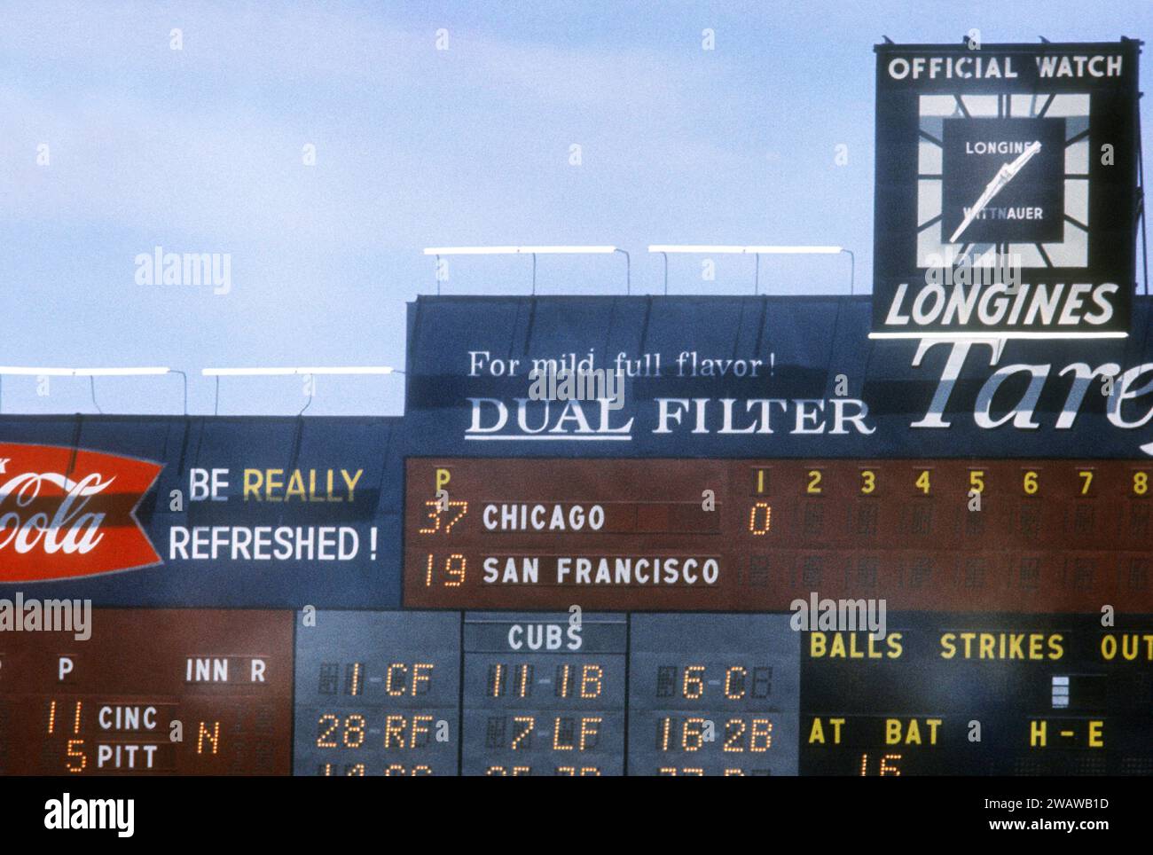 SAN FRANCISCO, CA - JUNE 1: General view of the scoreboard during an ...