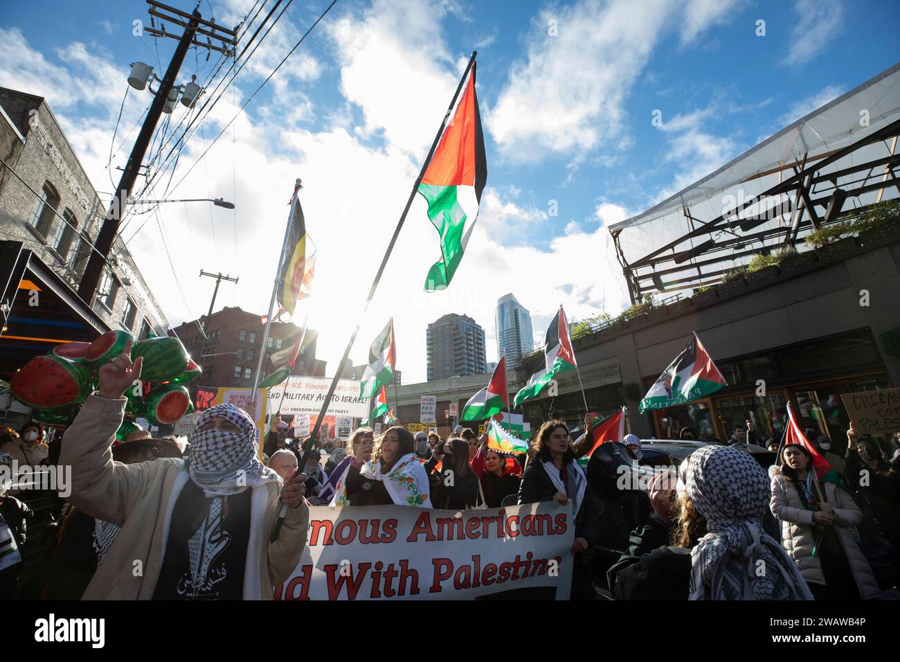 Seattle, Washington, USA. 6th January, 2024. Hundreds gather in ...