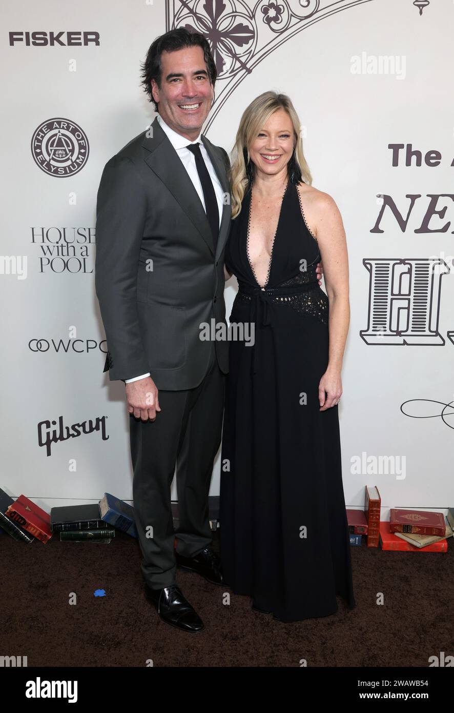 Los Angeles, Ca. 6th Jan, 2024. Carter Oosterhouse and Amy Smart at The ...