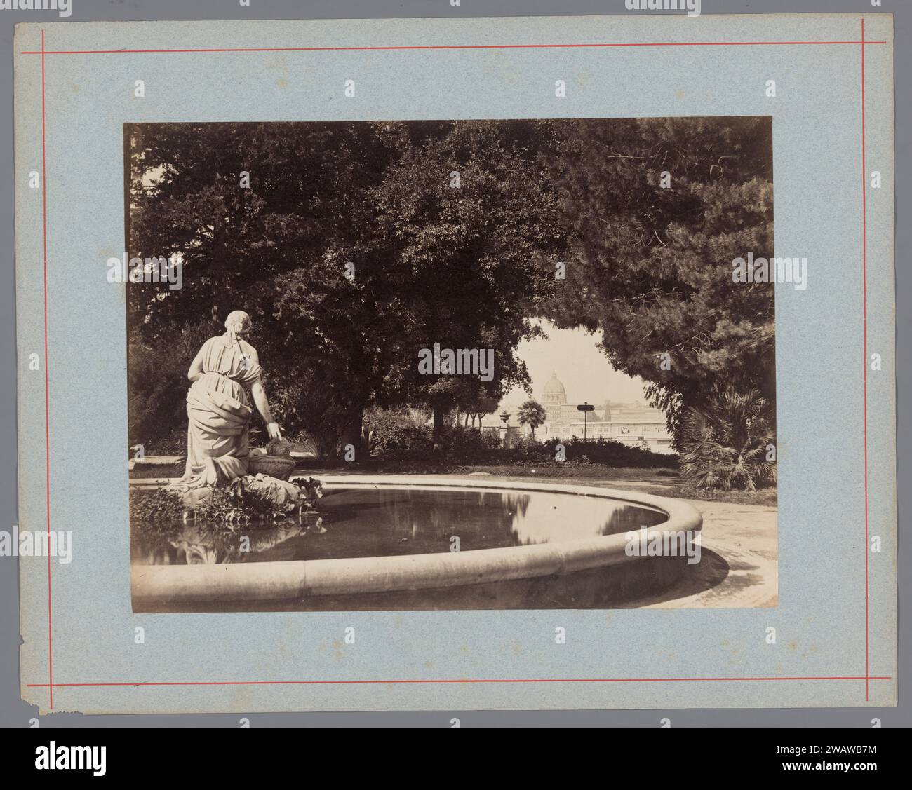 View of Rome from the Monte Pincio, Anonymous, 1851 - 1900 photograph ...