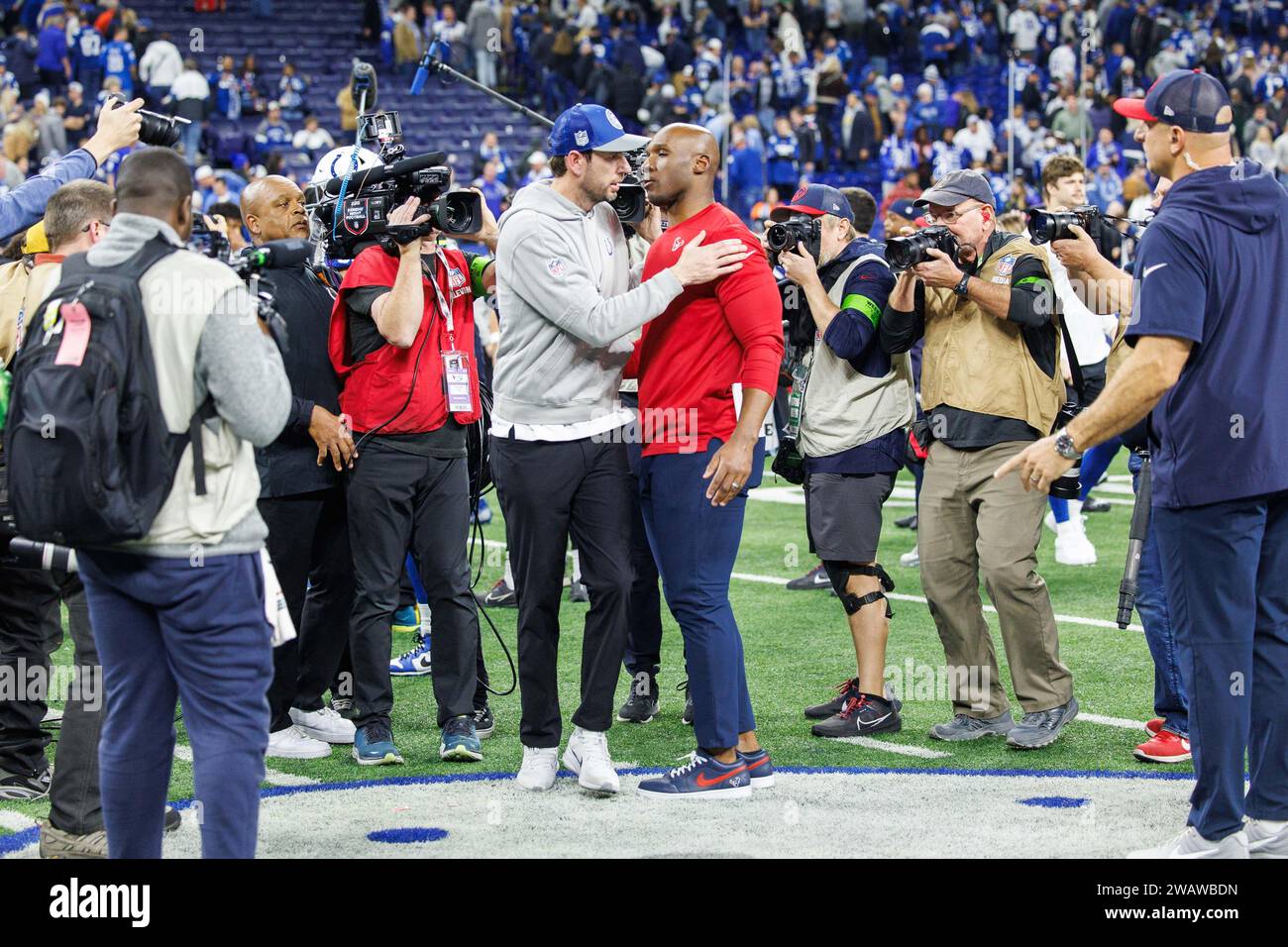 Indianapolis, Indiana, USA. 06th Jan, 2024. Houston Texans head coach ...