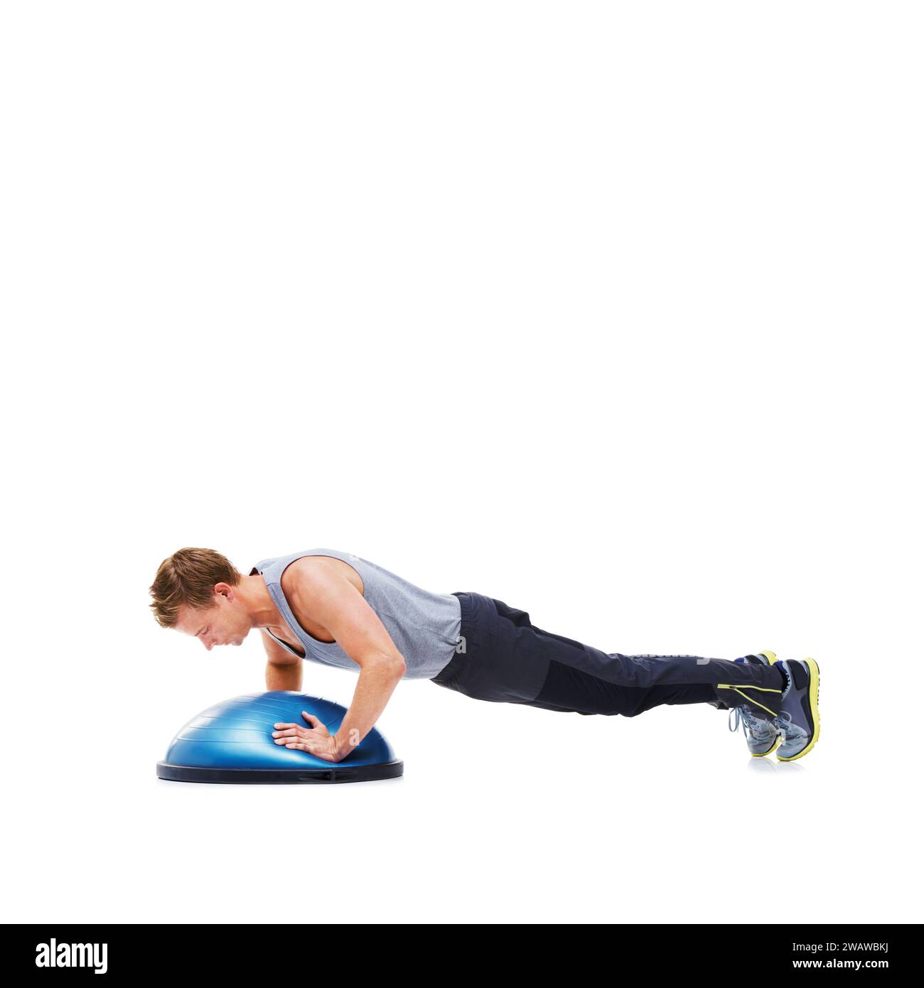 Push arms fitness man muscle Cut Out Stock Images & Pictures - Alamy