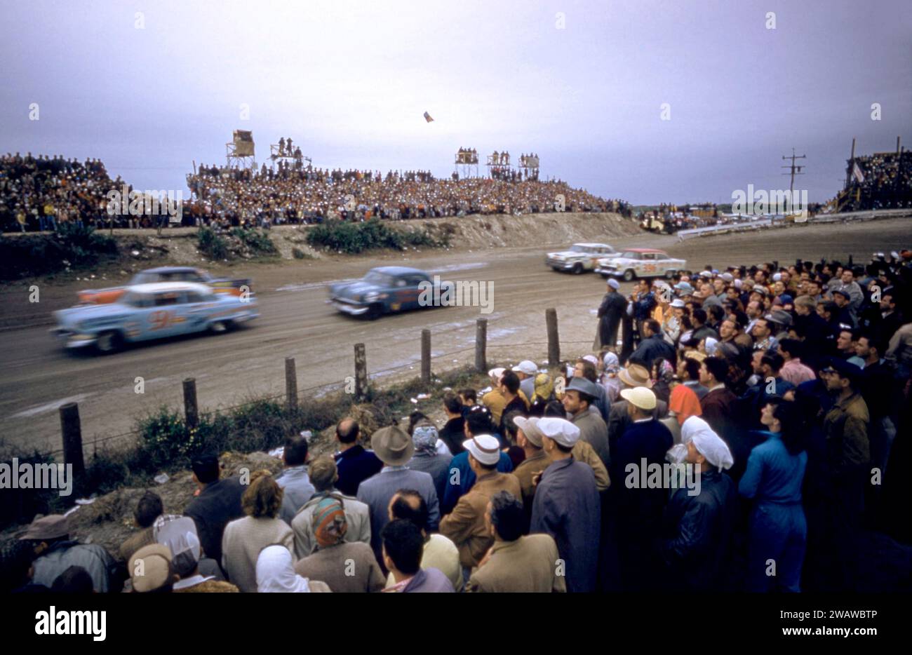 DAYTONA BEACH, FL - FEBRUARY 26: Donald Thomas in the #91 Ford leads ...