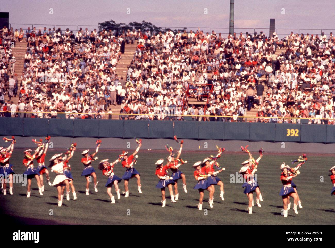MILWAUKEE, WI - JULY 4: Cheerleaders perform on the field prior to an ...