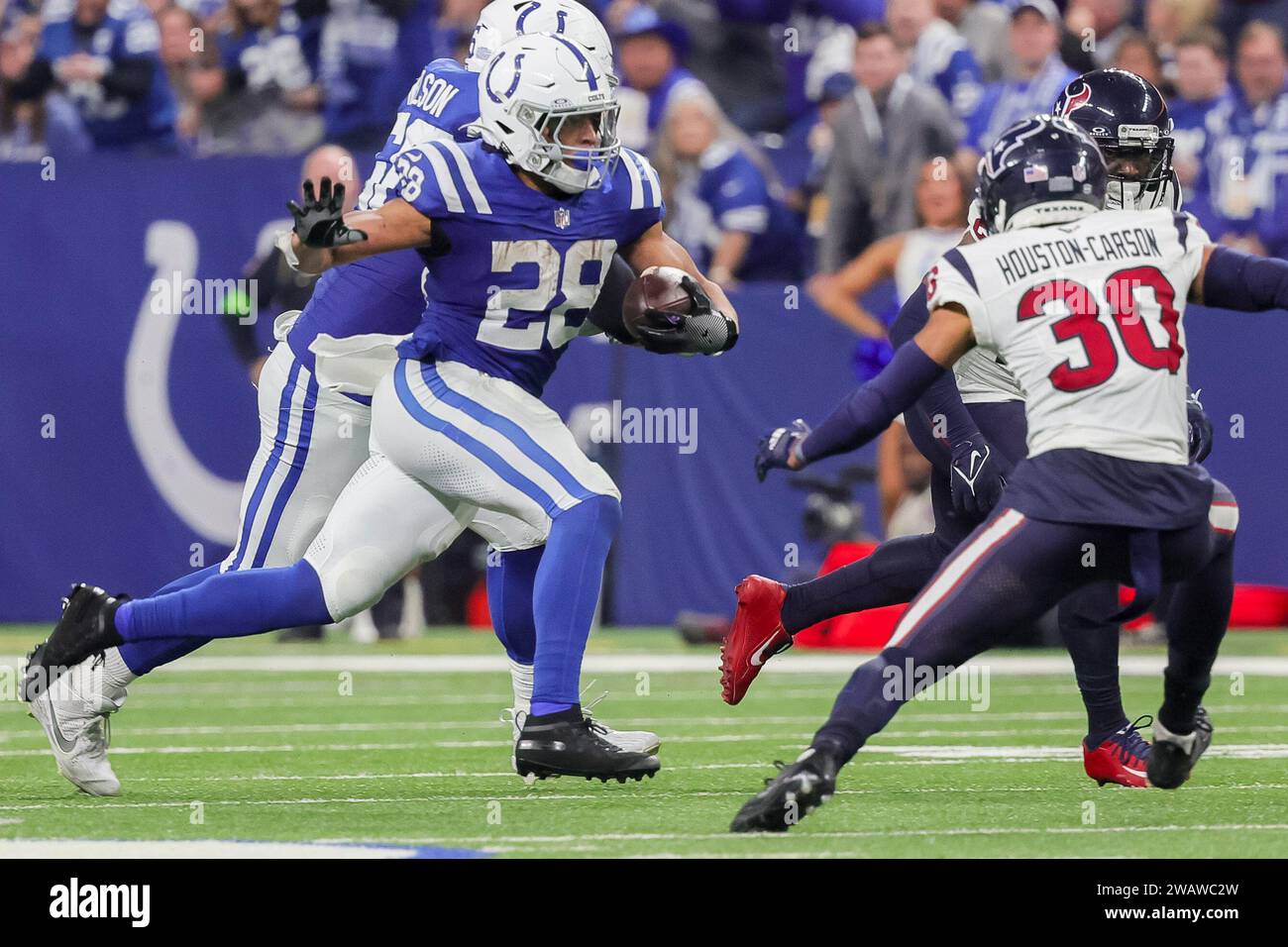 Indianapolis, Indiana, USA. 6th Jan, 2024. Indianapolis Colts running ...