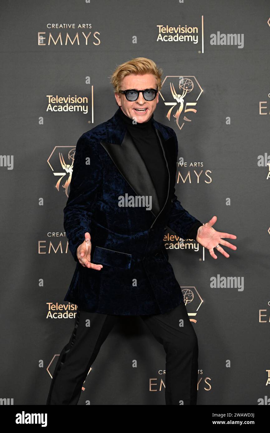 Rhys Darby in the press room during night one of the Television Academy ...