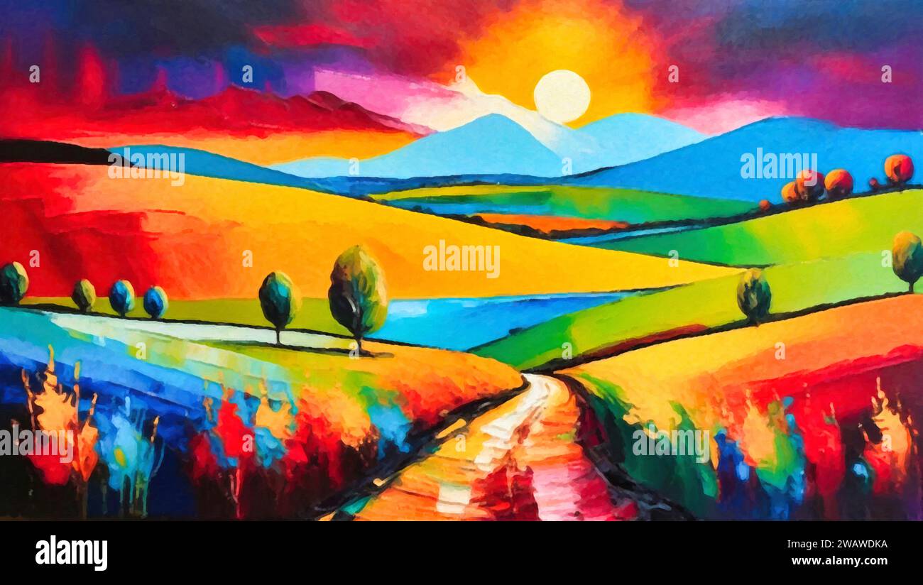 Classic landscape photo Stock Vector Images - Alamy