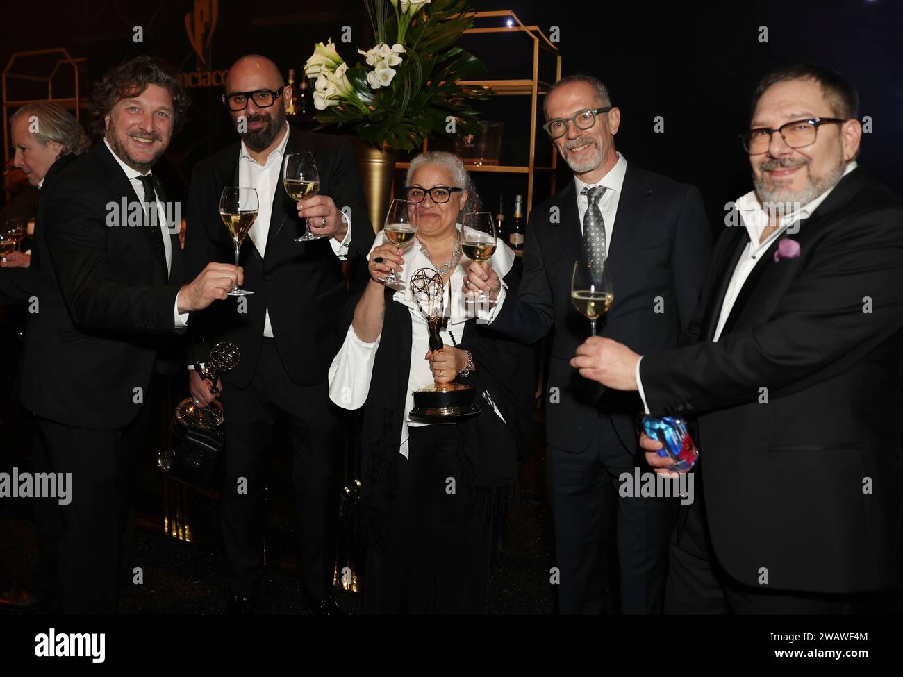Brand Ambassador Giammario Villa, from left, Roberto Baez, Tomasina ...