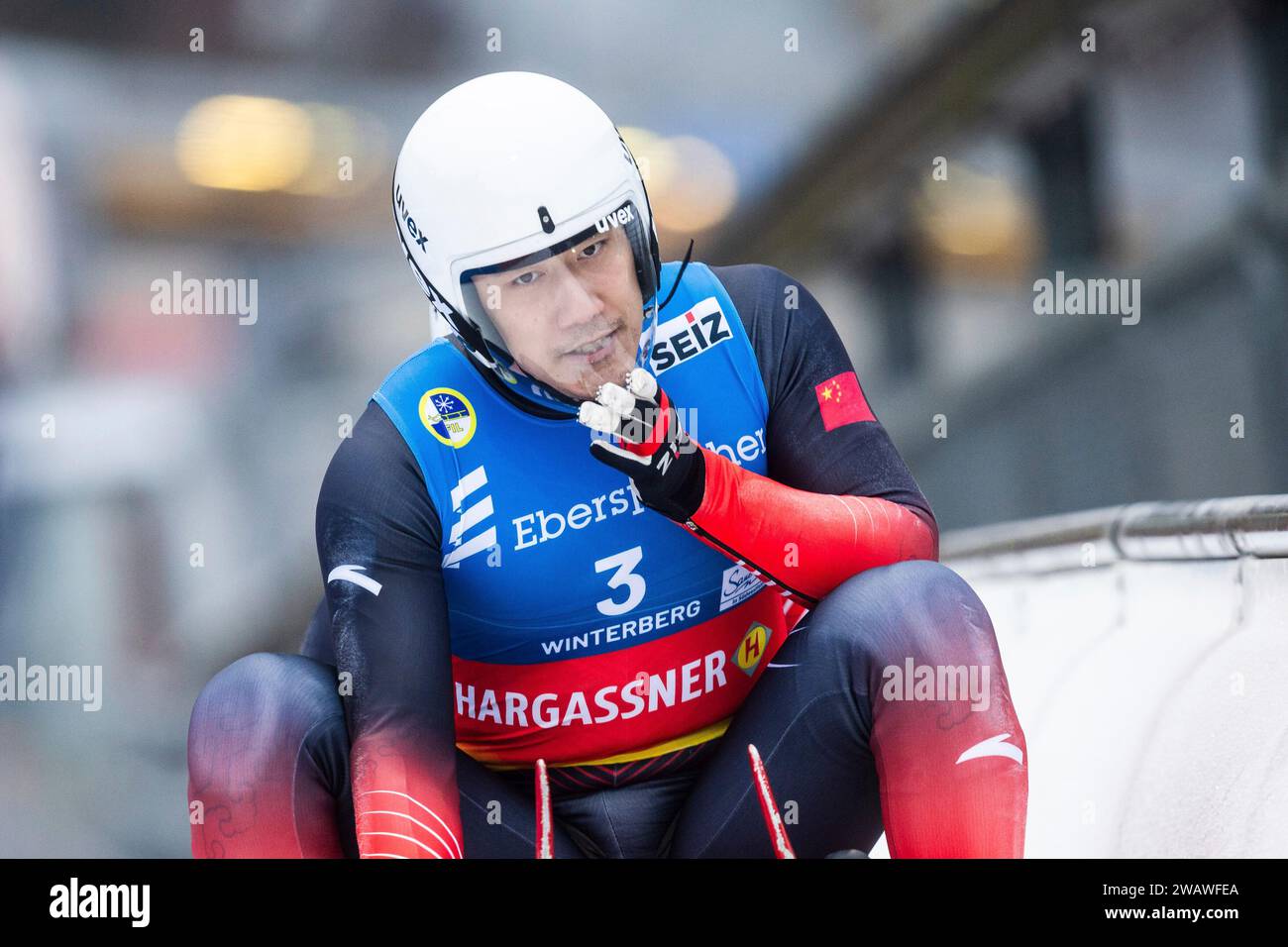 Winterberg, Deutschland. 06th Jan, 2024. Yebo Huang mit Junyue Peng ...
