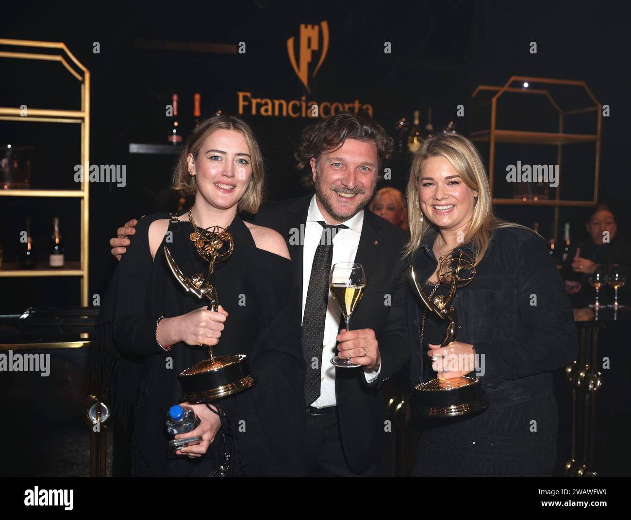 Freda Ellis, left, and Tamara Meade winners of the Emmy for outstanding ...