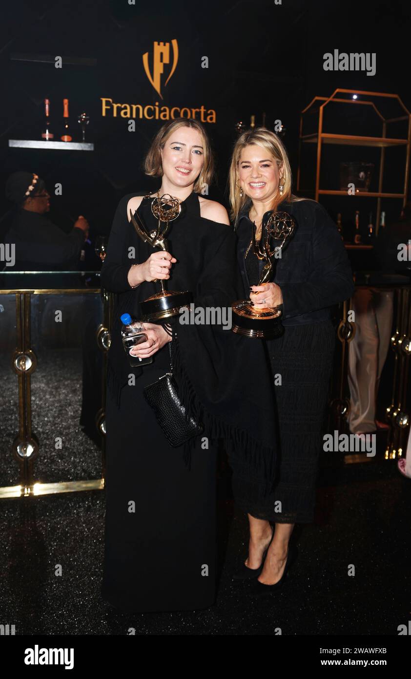 Freda Ellis, left, and Tamara Meade winners of the Emmy for outstanding ...