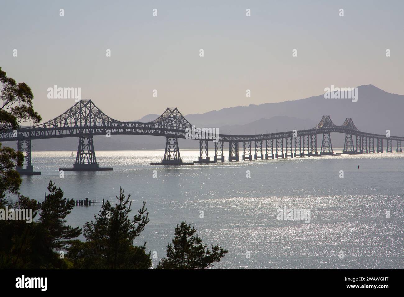 Richmond-San Rafael Bridge, San Francisco Bay Area, Bike Path Stock Photo - Alamy