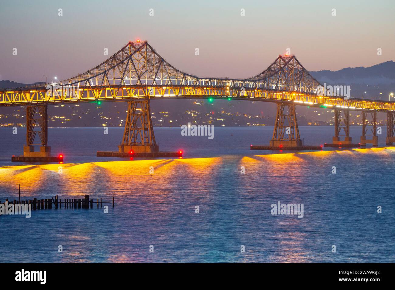 Richmond-San Rafael Bridge, San Francisco Bay Area, Bike Path Stock ...