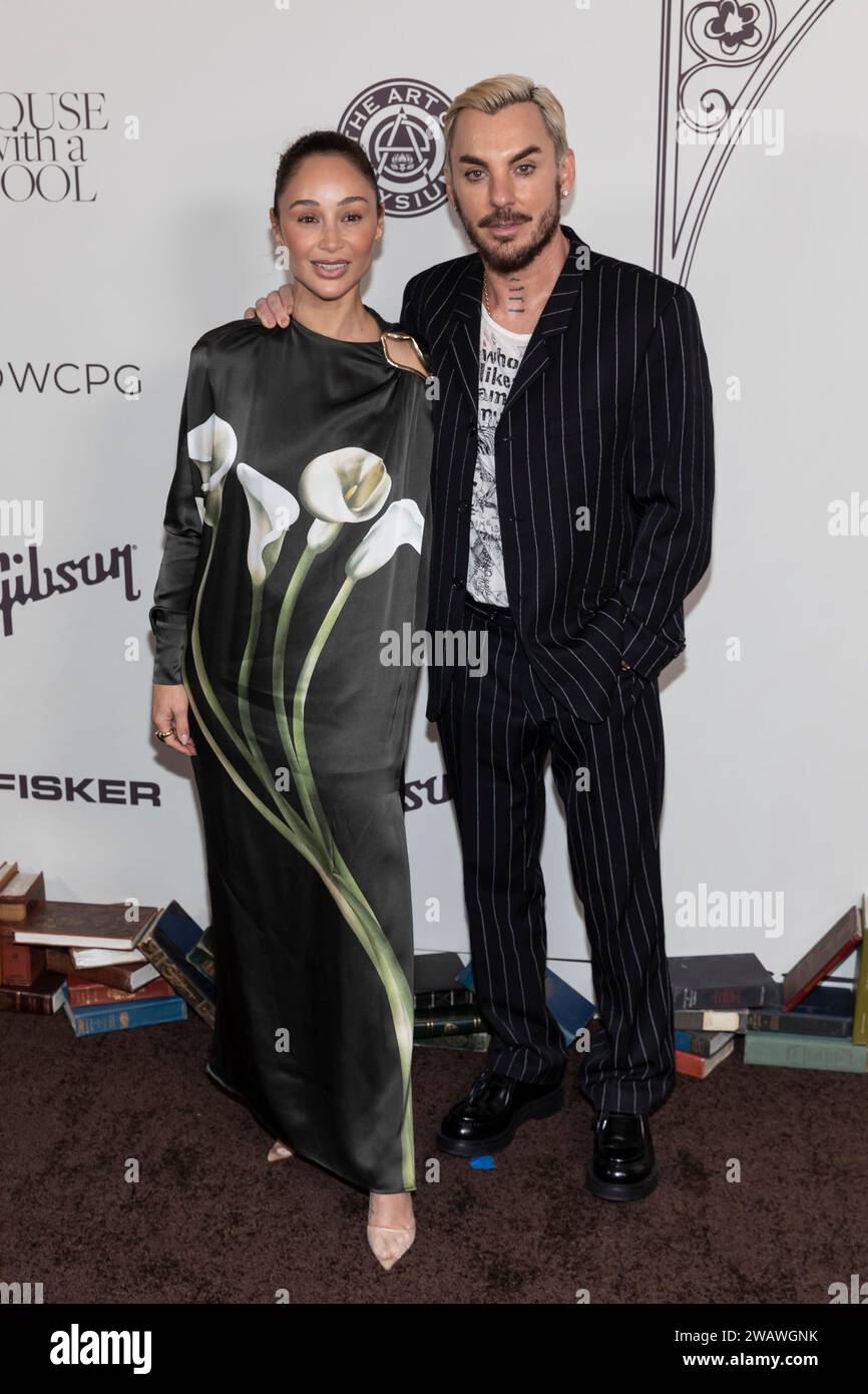 Los Angeles, USA. 06th Jan, 2024. Cara Santana and Shannon Leto attend the arrivals of The Art ...