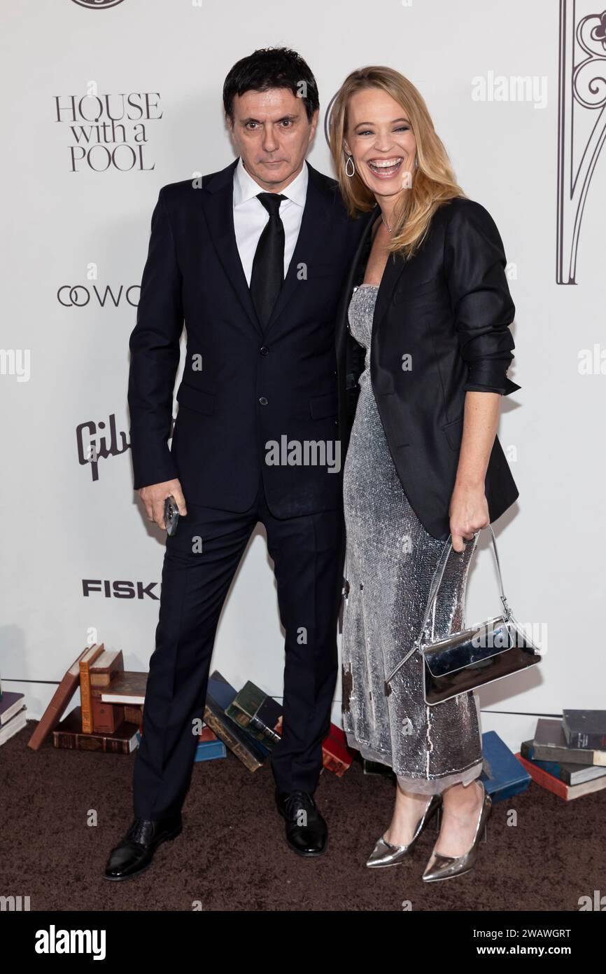 Los Angeles, USA. 06th Jan, 2024. Christophe Eme and Jeri Ryan attend ...