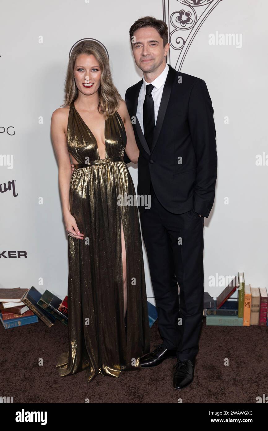 Los Angeles, USA. 06th Jan, 2024. Ashley Grace and Topher Grace attend ...