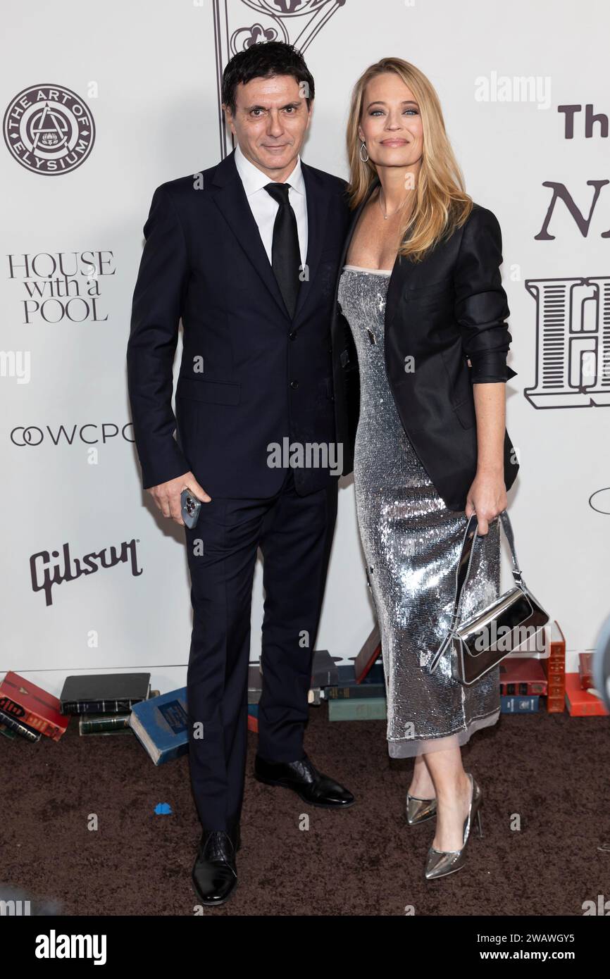 Los Angeles, USA. 06th Jan, 2024. Christophe Eme and Jeri Ryan attend ...