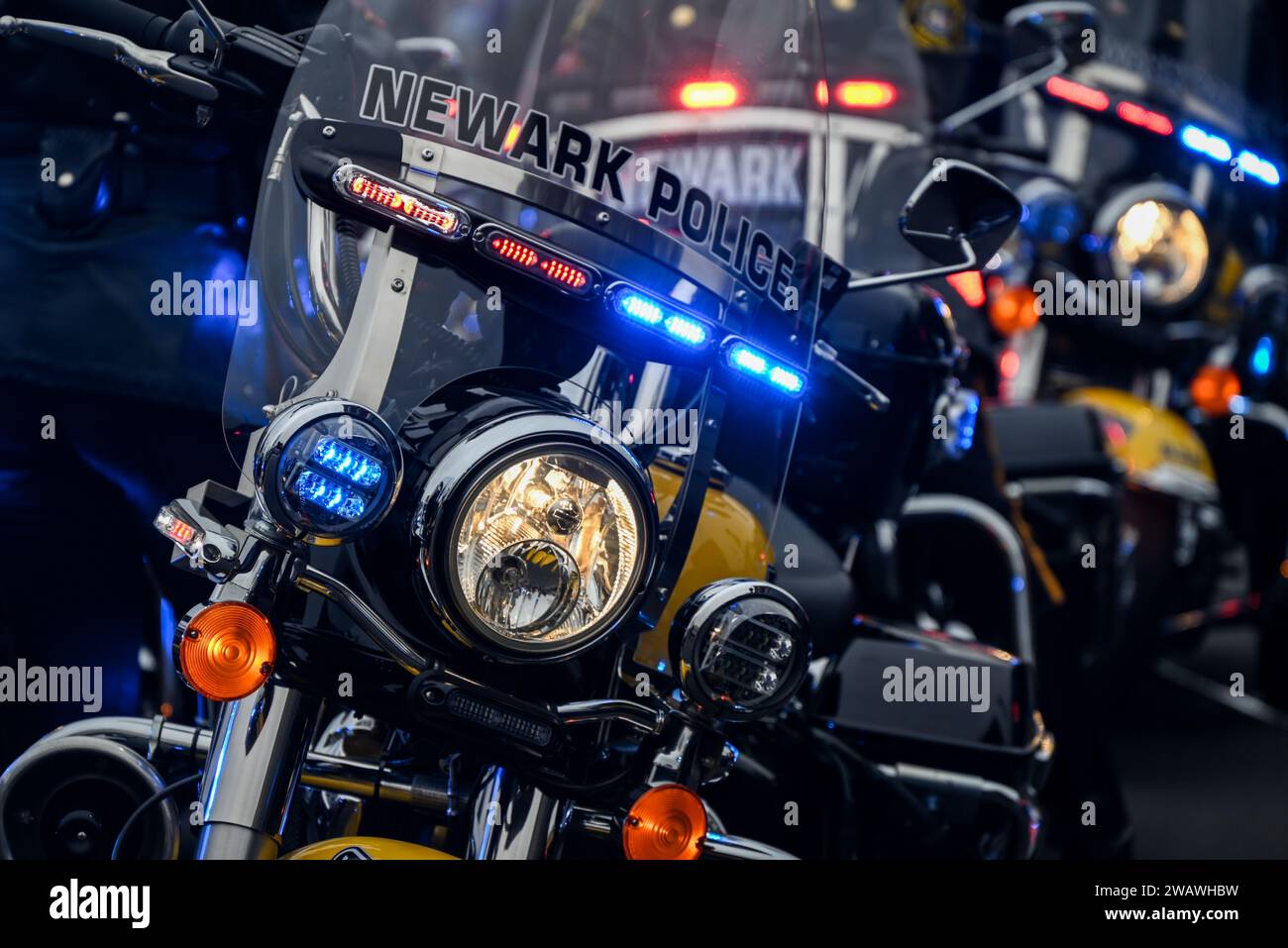 Newark police motorcycle hi-res stock photography and images - Alamy