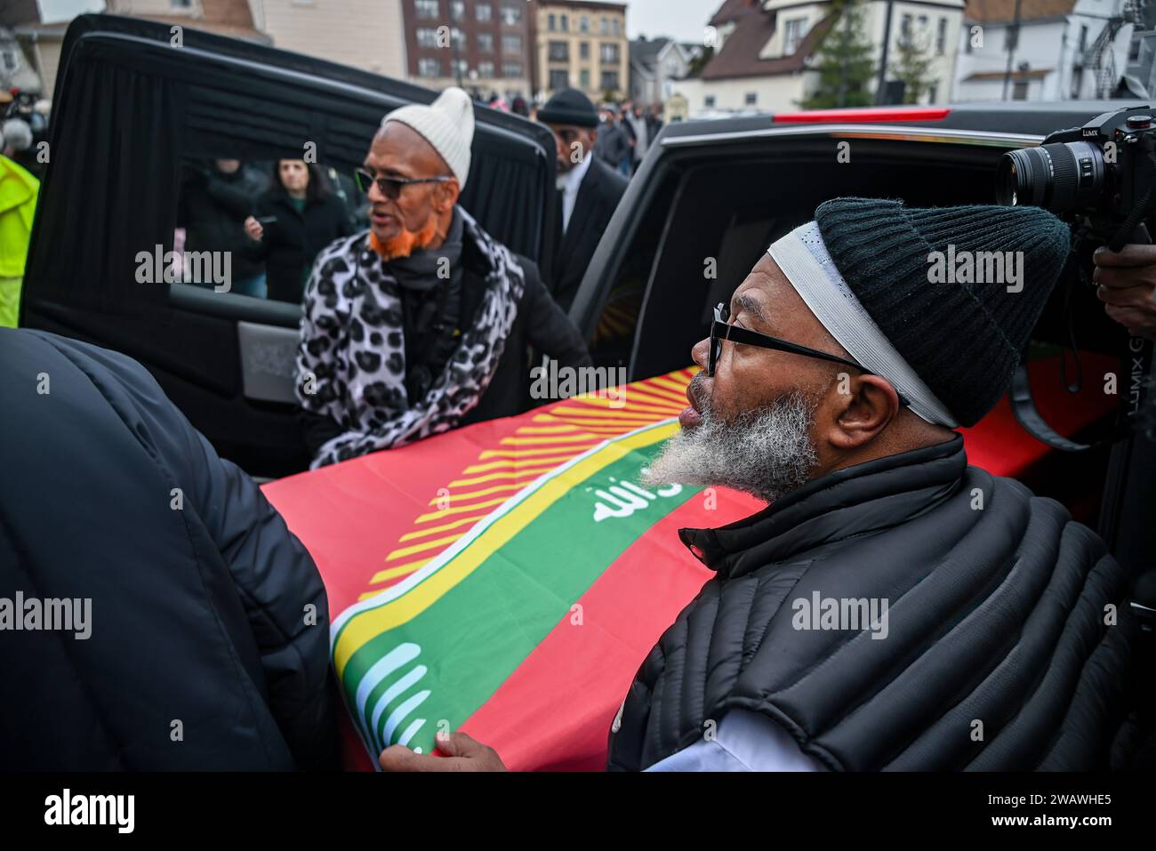 Newark, United States. 06th Jan, 2024. Body of the late Imam Hassan ...