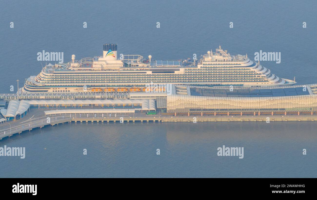 SHANGHAI, CHINA - JANUARY 1, 2024 - The first Chinese-made large cruise ...