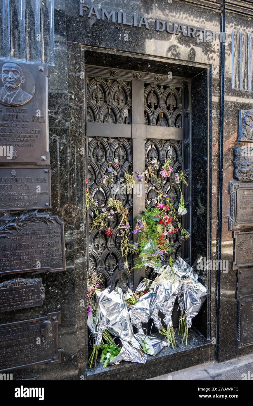 Tomb of Eva Peron, Recoleta Cemetery Buenos Aires, Tombs and Mausoleums ...