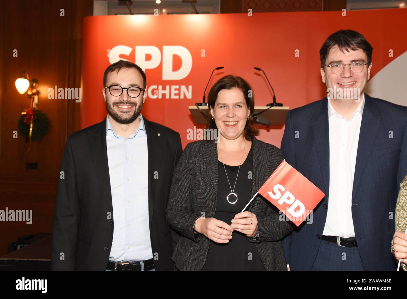 Christian Koening SPD Stadtrat Verena Dietl SPD Buergermeisterin Florian von Brunn SPD MdL ...