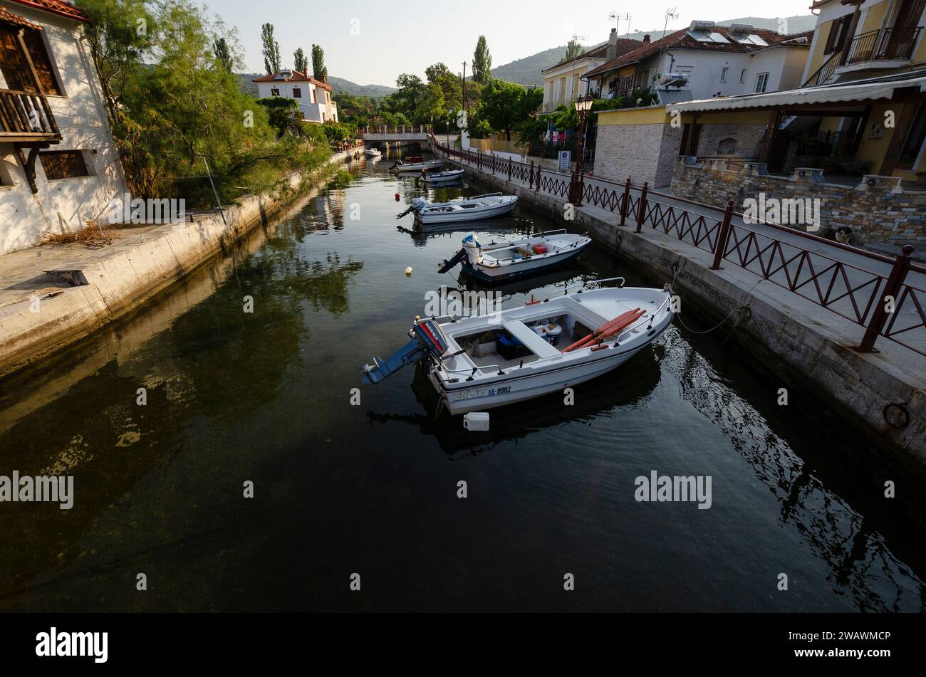 General view of the seaside village of Horto (also known as Chorto) in ...