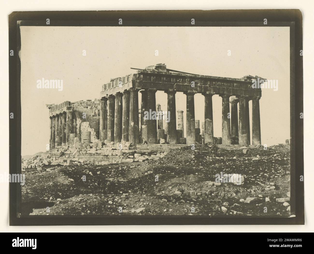 Parthenon on the Acropolis, Athens, 1851 - 1852 photograph Athene paper ...