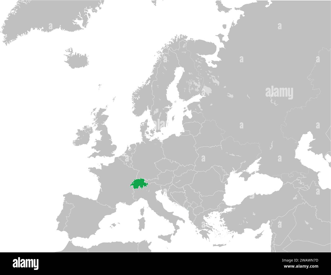 Location map of the SWISS CONFEDERATION, EUROPE Stock Vector Image ...