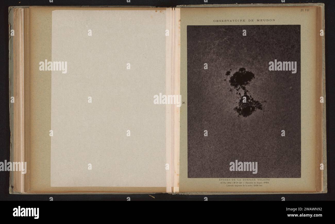 Study of the solar surface, Anonymous, 1894 photograph paper carbon ...