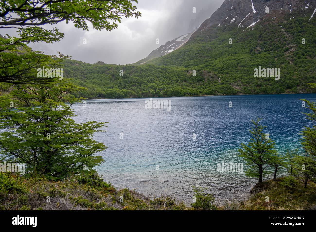 Blue Lagoon.(Laguna Azul) Trek from El Chalten, Patagonia,, Argentina ...