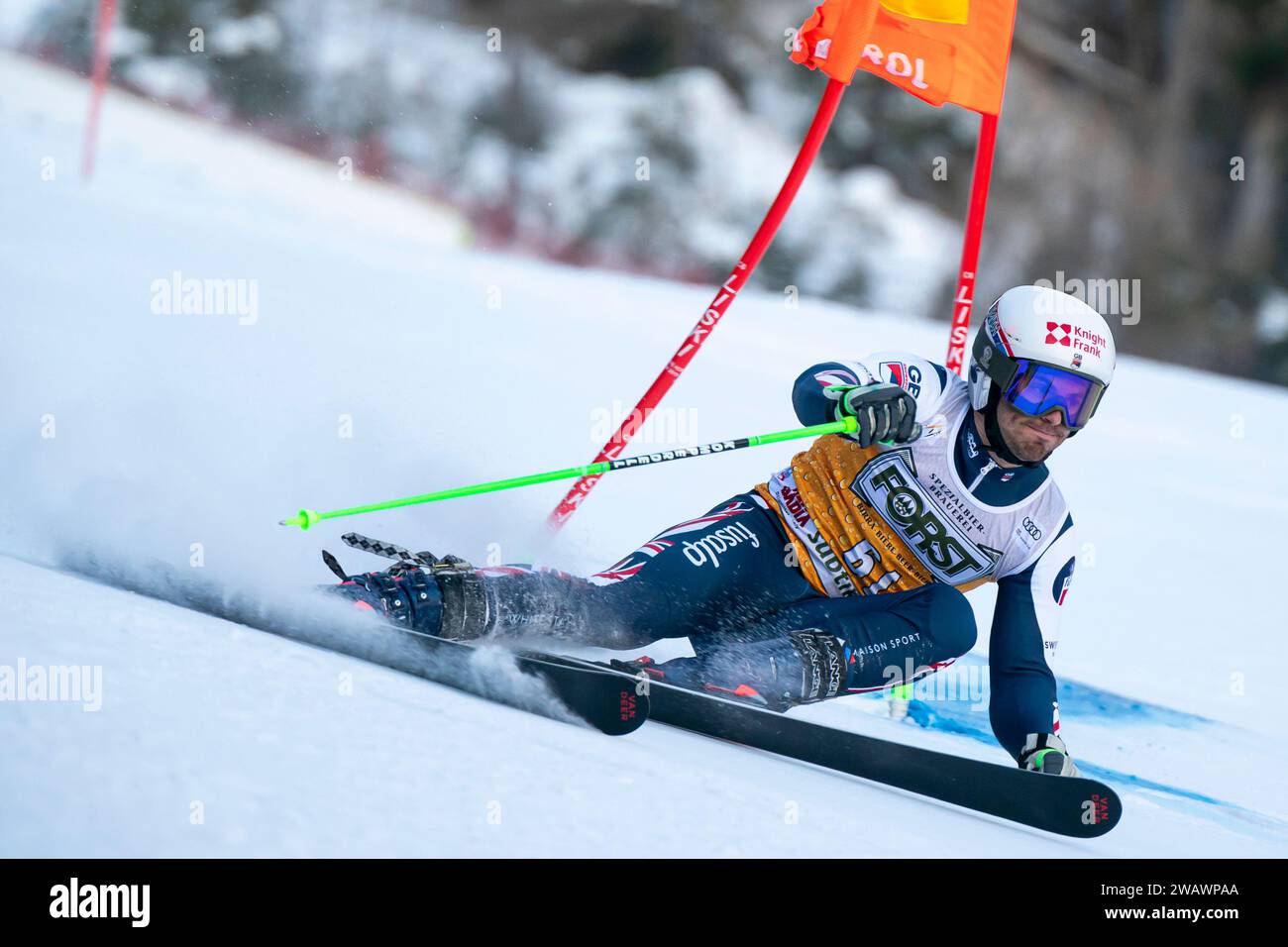 Alta Badia, Italy 17 December 2023. RAPOSO Charlie (GBR) competing in ...